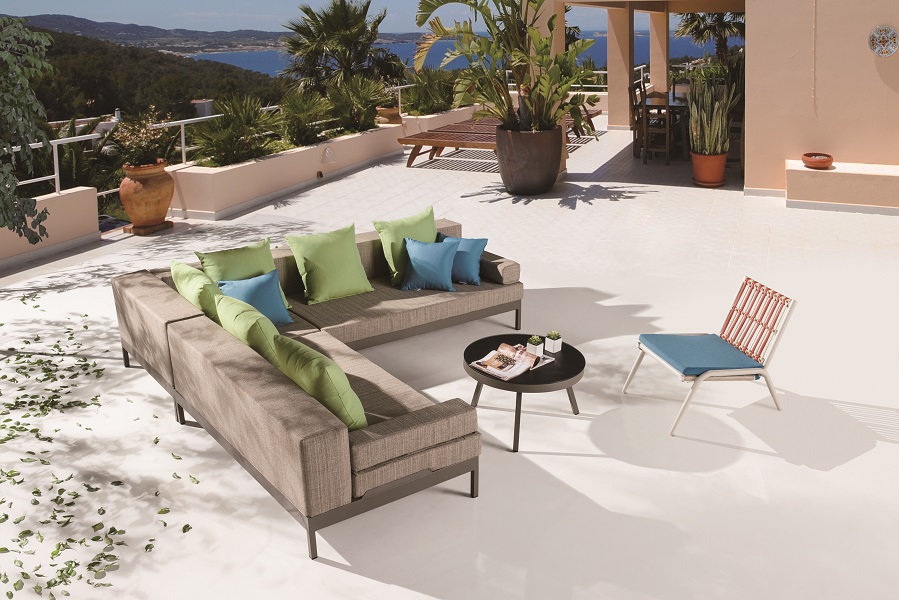 Barite Modern Outdoor Sofa Set For 5 - Icon Outdoor Contract